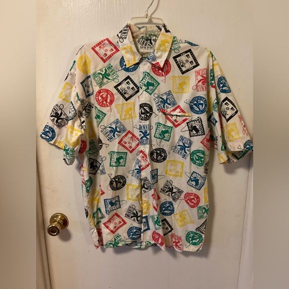 Esprit | Shirts | Vintage 8s Esprit Mens Shirt Featuring Sports Theme | Poshmark